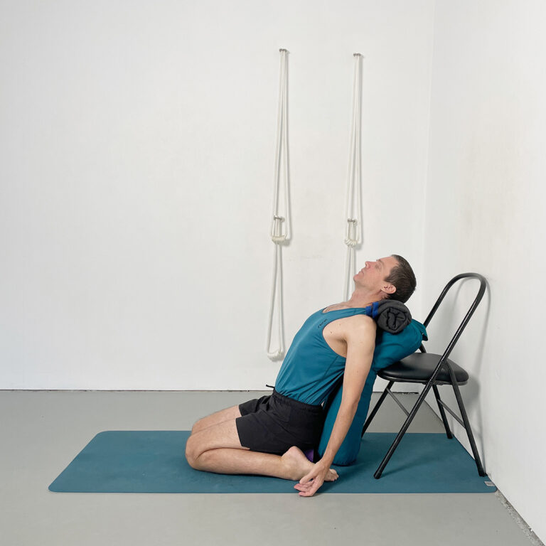 Supta Virasana (Reclining Hero Pose) | Yoga Selection