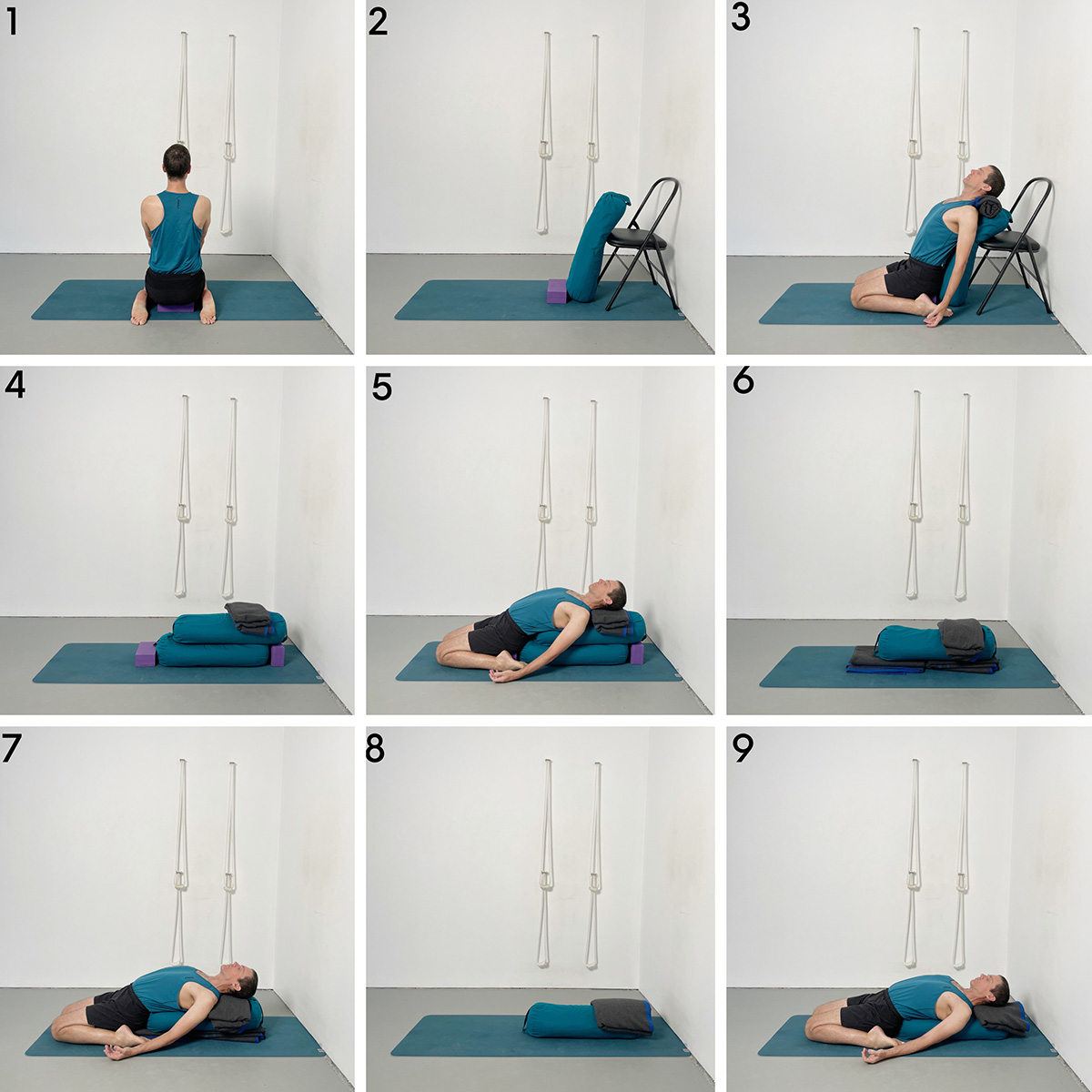 Supta Virasana (Reclining Hero Pose) | Yoga Selection