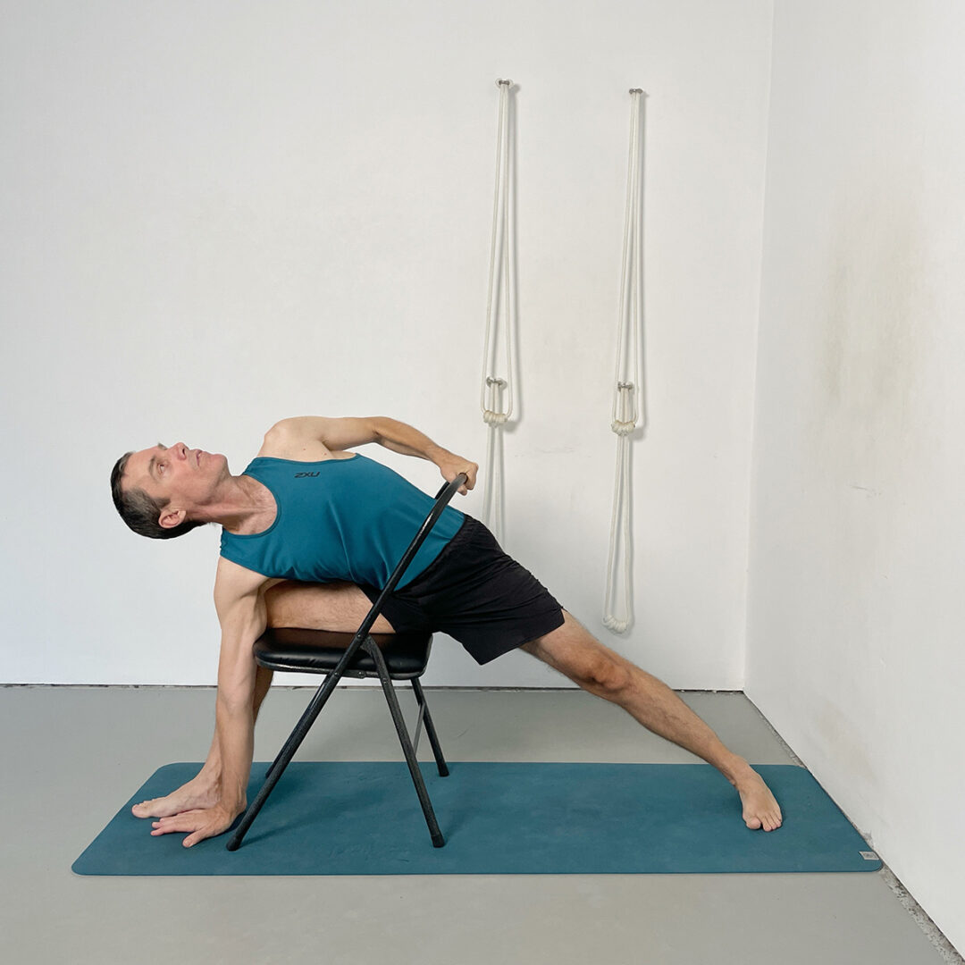 Improve Standing Poses with a Yoga Chair