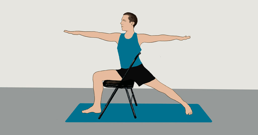 Improve Standing Poses with a Yoga Chair